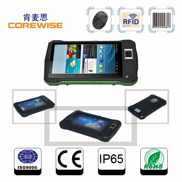 rugged IP65 android 4.1 tablet pc with HF RFID reader,fingerprint ...
